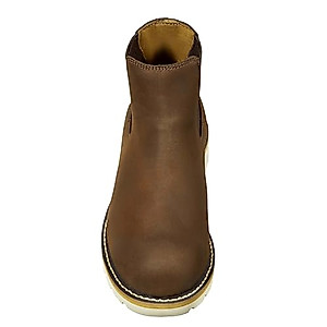 Carhartt Men's Wedge 5" Chelsea Pull-On Soft Toe FW5033-M Boot, Dark Bison Oil Tanned, 11