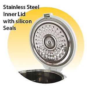 Oyama CFS-F18B 10 Cup Rice Cooker, Stainless Black