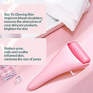 Dr. Pure Ice Roller for Face Massage, Face Roller for Reduce Puffiness Tighten Skin, Face Icing Cold Massager Cooling Facial Eye Roller, Women Gifts Skin Care Tool