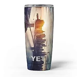 Design Skinz NYC Sunset Eve - Skin Decal Vinyl Wrap Kit Compatible with The Yeti Rambler Cooler Tumbler Cups