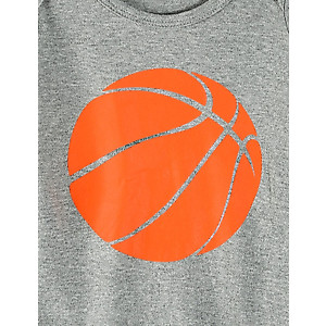 COSLAND Baby basketball Outfit Infant Boys Cotton Pant Sets, Gray, Newborn