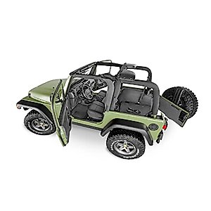 Bedrug - Jeep Cargo Kit | 1997 - 2006 Jeep Wrangler TJ, Cargo Liner w/ Tailgate Liner | Grey - 4 pc. | BRTJ97R
