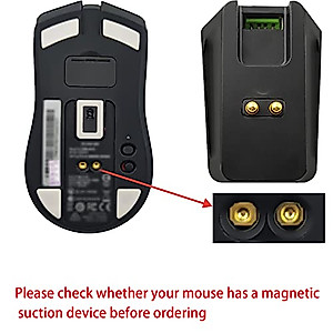 Charging Dock with 4.9Ft USB Charging Cable Fits for Razer Naga Pro/DeathAdder/Basilisk/Viper Ultimate Gaming Mouse,Magnetic Dock with Charge Status Indicator and Anti-Slip Sticker