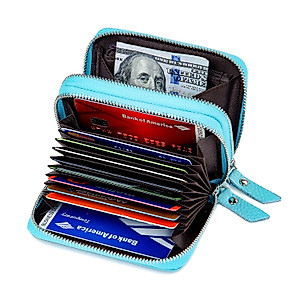 KALMORE Women's Wallets, SkyBlue, 4.25 x 3 x 1.50 inches