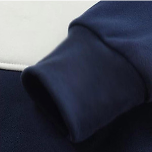 Muscularfit lightning deals Sweatshirts for Men Hoodie Drawstring Color Block Cotton Slim Fit Pullover Hooded Casual Loose Athletic Hoodies mens hoodie zip up 5xl White XL