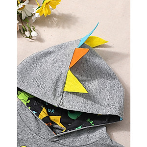 BAVADER Toddler Boy Clothes 18 24 Months Boy Clothes Mama's Boy Dinosaur Long Sleeve Hoodie Pant Sets Toddler Clothes for Boys