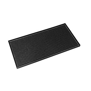 SYOLOS Premium Single Bar Mat 12 x 6 inches - Versatile and Durable Bar Mats for Countertop, Coffee Bar Mat, Glass Drying Mat - Non Toxic Bar Spill Mat