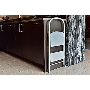 Rubbermaid RMS-2 2-Step Steel Step Stool, 225-pound Capacity, White