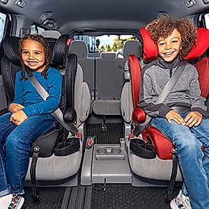 Diono Monterey 2XT Latch 2 in 1 High Back Booster Car Seat with Expandable Height & Width, Side Impact Protection, 8 Years 1 Booster, Red