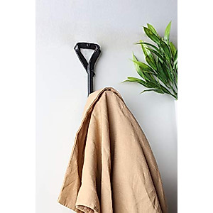 GoCraft Handmade Wrought Iron Coat Hook | Hook for Coats, Towels, Scarves | Forged Metal Decorative Colonial Wall Decor