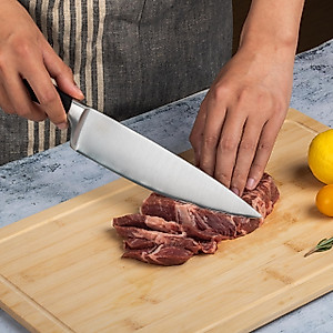 Alata Chef Knife, 8 Inch Razor-Sharp High Carbon Stainless Steel Sharp Kitchen Knife with Ergonomic Handle