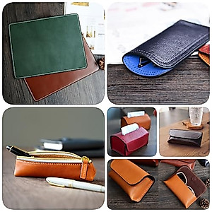 Caxilee Vinyl Faux Leather Upholstery Fabric,Marine Vinyl Faux Leather Sheets,Durable,Replacement Renovate for Upholstery Muscle Car,Furniture, Sofa.(Navy, Cut by The Yard)