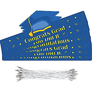 ceiba tree Graduation Hats for Kids 30 Pcs Paper Crowns Congrats Grad Cap Headbands School Students Party Favors