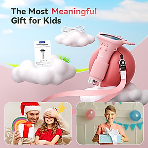 Hideal HP40 Microscope for Kids [Easy and Fun] 2" IPS Portable Handheld Kids Microscope Miniscope, Pocket Mini Scope Educational Science Kit, Birthday Easter Gifts for Kids, PC View, Pink