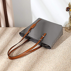 WESTBRONCO Vegan Leather Purses and Handbags For Women,Travel Tote bag Large Shoulder Bag with zipper