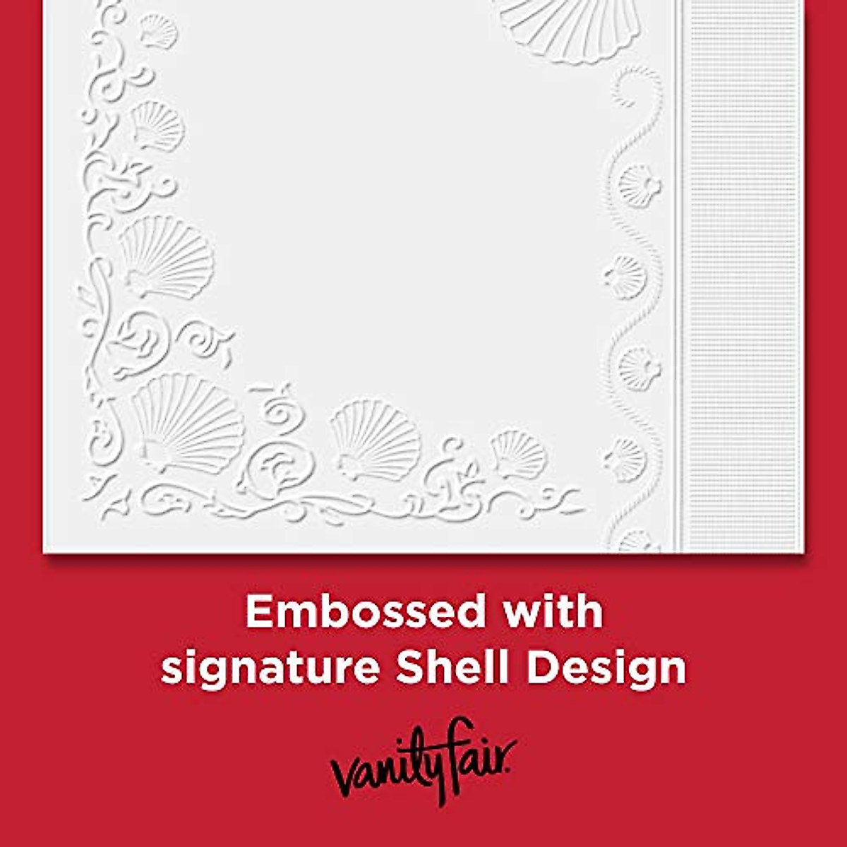 Vanity Fair Everyday Paper Napkins, 100 2-Ply Disposable Napkins