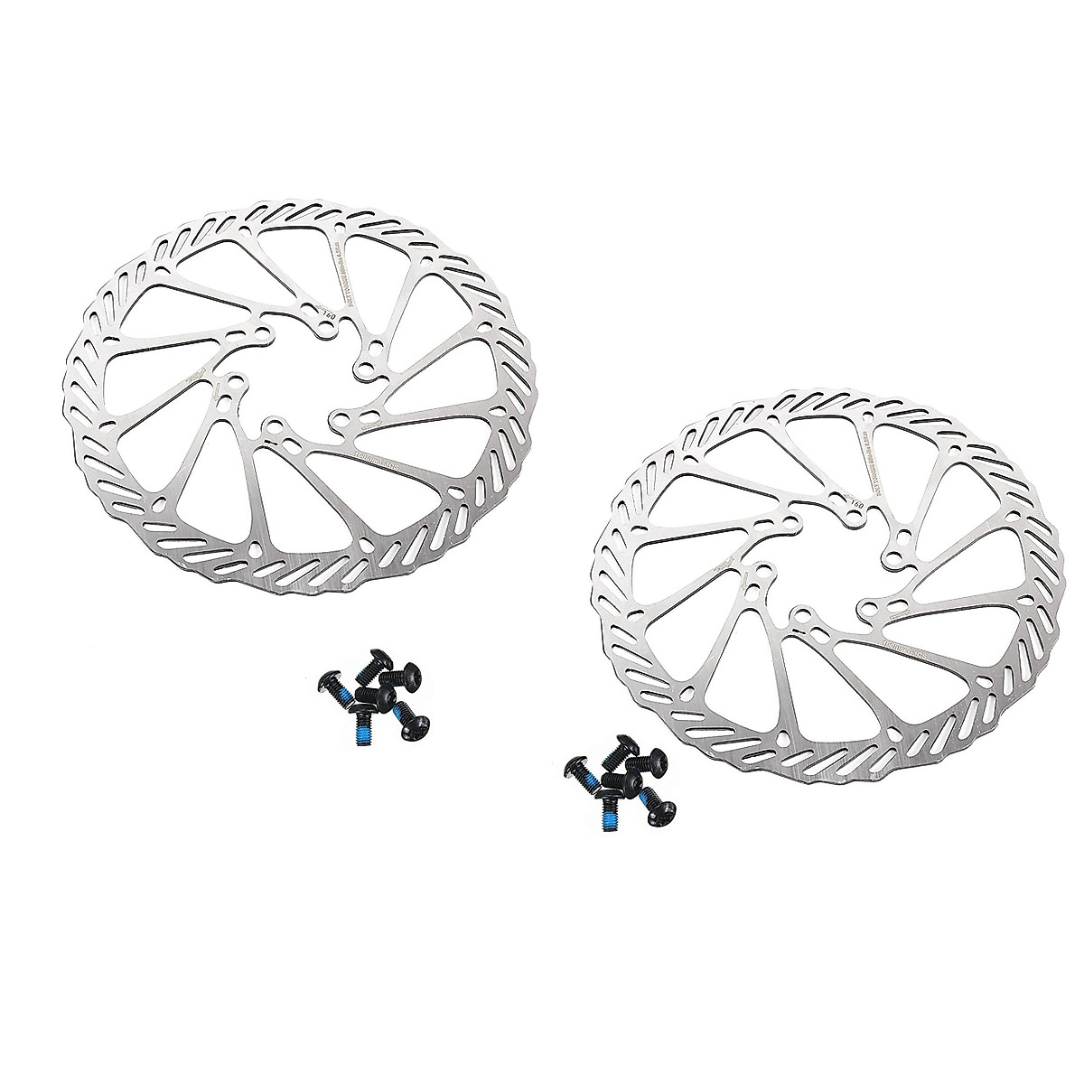 WIROJ BlueSunshine MTB BB8 Mechanical Disc Brake Front and Rear 160mm Whit Bolts and Cable