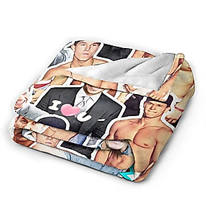 Blanket Mark Wahlberg Soft and Comfortable Warm Fleece Blanket for Sofa, Office Bed car Camp Couch Cozy Plush Throw Blankets Beach Blankets