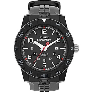 Timex Men's T49831 Expedition Rugged Analog Black Resin Strap Watch