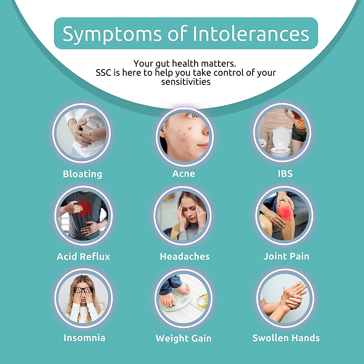 Basic Food Sensitivity Test by SSC, 400+ Items Tested | Hair Strand Food Intolerance Test Kit| Food & Drink Sensitivities, Intolerance Testing Kit for Adults