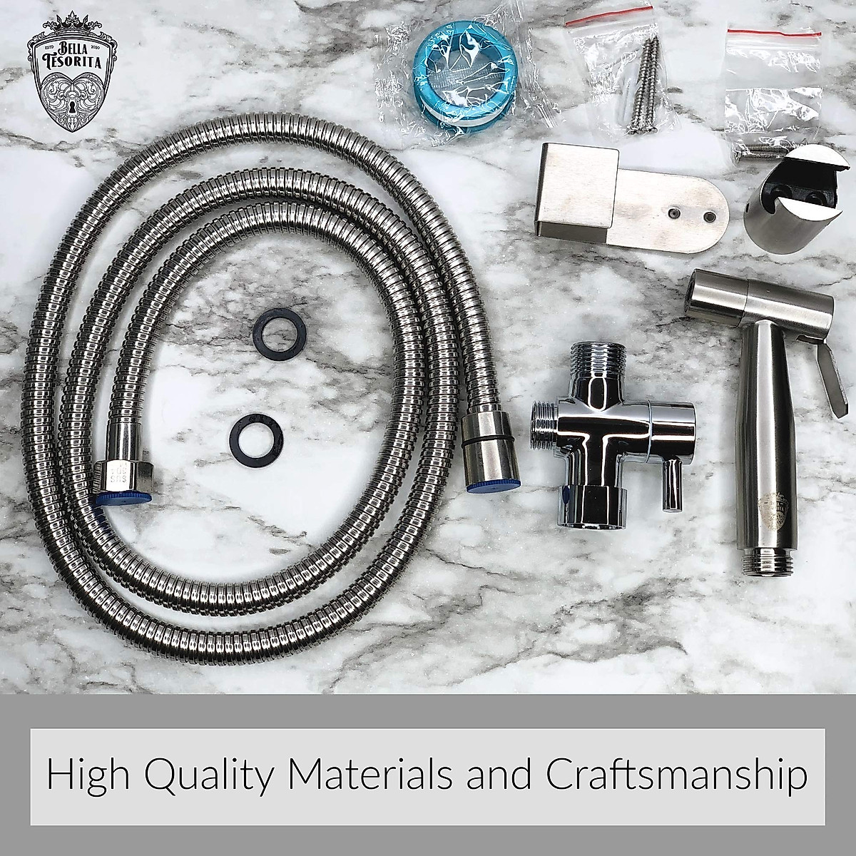 Diaper Sprayer - Cloth Diaper Sprayer for Toilet - Cloth Diaper Sprayer Set for Toilet - Easy to Install Handheld Toilet Bidet – Hand held Bidet Sprayer for Toilet Stainless Steel Set