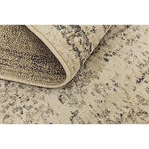 Unique Loom Tuareg Collection Vintage Distressed Traditional Area Rug, 9 x 12 ft, Beige/Brown