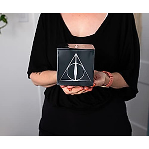 Ukonic Harry Potter Deathly Hallows Tin Storage Box Cube Organizer with Lid | 4 Inches