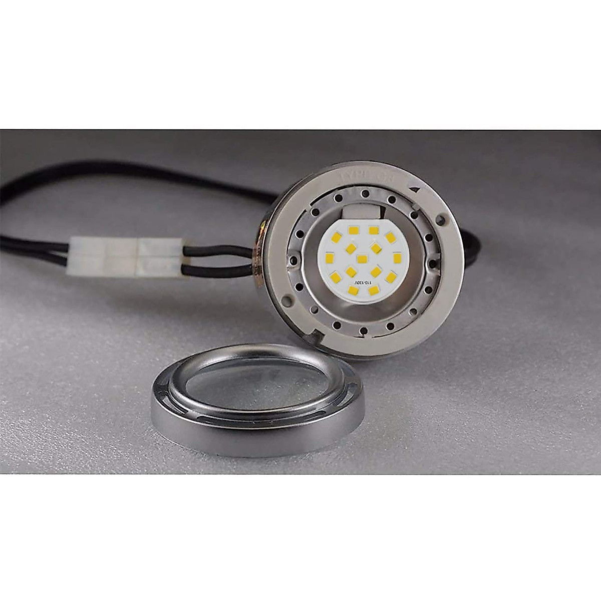 VITUNOV G8 LED Puck Light Bulbs, 3W Equivalent to 20W-25W Halogen Bulb, T4 JCD Type Bi-Pin Base, 120V Warm White 3000K G8 Bulbs for Under Cabinet, Counter Lighting, 6Pack