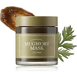 [I'M FROM] Mugwort Mask 3.88 fl oz | Natural Herb, Tea tree, Wash-off, Cooling and fast Soothing Breakouts, for Sensitive skin