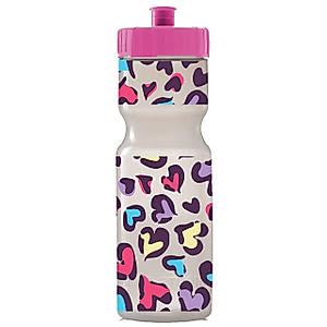 50 Strong 22oz Kids Sports Squeeze Water Bottle for Girls – BPA-Free with Pull Top Cap – Durable & Reusable for School, Sports & Everyday Use – Made in USA