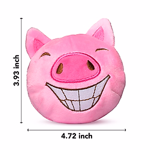 ZENAPOKI Dog Toys for Aggressive Chewers (3in1) - Squeaky and Interactive - for Medium Dogs, Large & Small Breeds - Puppy Teething Chew Toy - Juguetes Perros - Pink