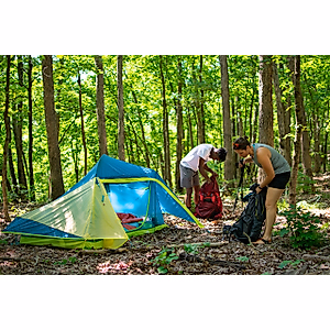 ust highlander 2-person backpacking tent with ultra light design and heavy duty, non-free standing waterproof construction for bikepacking, yakpacking, camping, and hiking