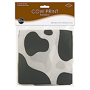Cow Print Bandana Party Accessory (1 count)