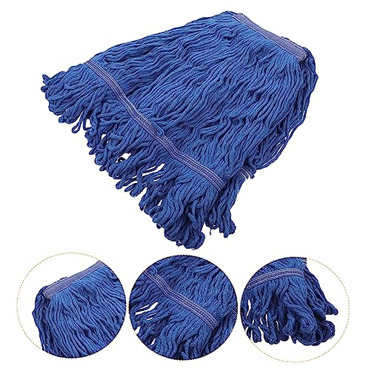 Healeved String Mop Replacement Head Microfiber Floor Mop Cleaning Mops Commercial Mop Heavy Duty Cotton Mop Industrial Mop Accessories Commercial Cut End Cotton Mop Cotton Yarn Mop Pad