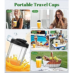 Personal Blender for Shakes and Smoothies, 6 Blades Bullet Blenders for Kitchen 850W, 17 Pieces Smoothie Blender with Grinder, 2 * 20oz To-Go Cups, Countertop Blender for Fruits, Protein Drinks, Ices