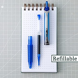 PILOT Precise V7 RT Refillable & Retractable Liquid Ink Rolling Ball Pens, Fine Point (0.7mm) Blue, 8-Pack (15343)