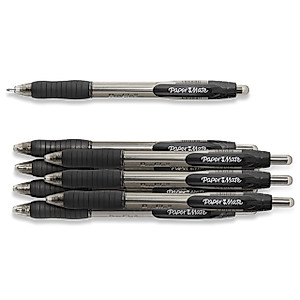 Paper Mate Profile Retractable Ballpoint Pens, Bold Point (1.4mm), Black, 8 Count