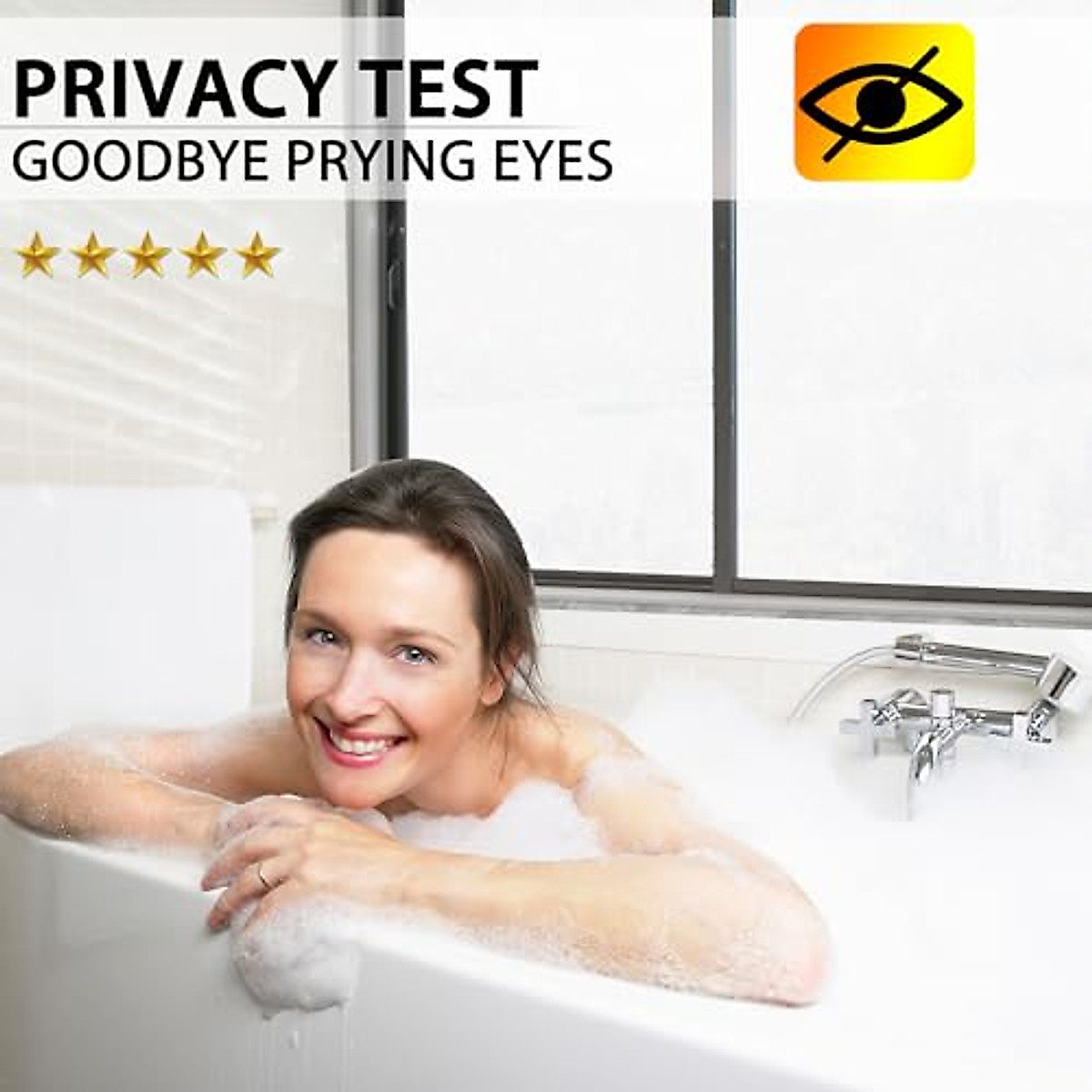 Harvakids Window Privacy Film,Frosted Glass Window Film,Heat Blocking Window Tinting Film for Home Office, Non Adhesive, Static Cling,Removable Reusable Frosting Bathroom Door Window Covering