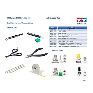 Tamiya – 14100 Yamaha YZR M1 2004 1/12