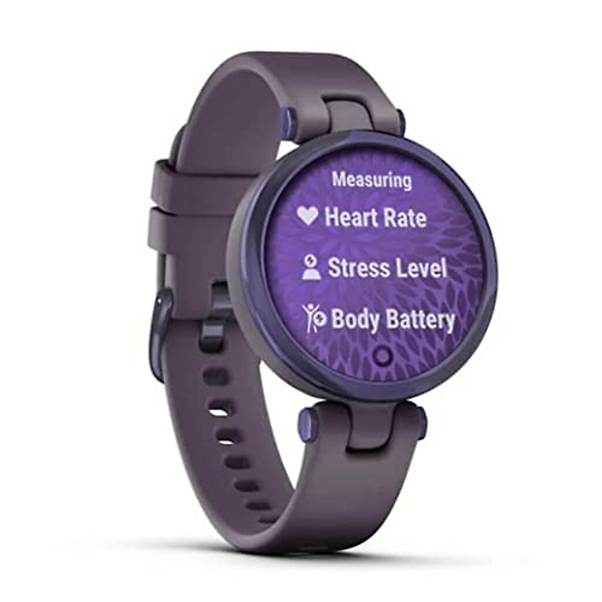 Garmin Lily™ 010-02384-02 Sport Edition Midnight Orchid Bezel with Deep Orchid Case and Silicone Band - Renewed