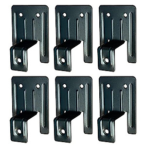 Non Slip Mattress Gaskets for Bed Frame, Mattress Holder in Place Gripper, Mattress Gaskets Anti-Slip Baffle Fit for Metal Bed Frames Wide Applicability Mattress Holder Easy to Assemble 6 pcs (Black)