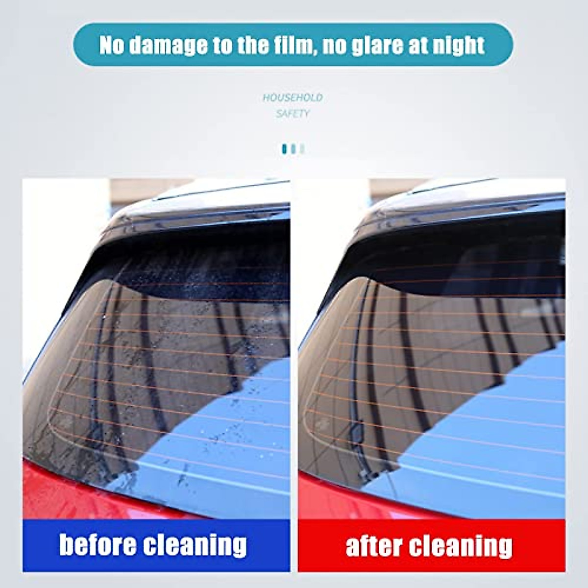 Car Glass Oil Film Removal Wipes, 2/4/6bags Glass Oil Film Remover for Car, Car Cleaning Wipes, Car Oil Stain Cleaner Glass Oil Film Remover Wet Wipes, Glass Wipes for Windshield Cleaning (4bags)
