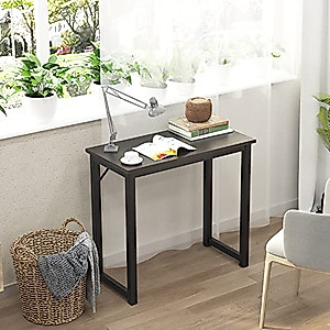 sogesfurniture Computer Desk 31.5 inches Sturdy Office Desk Meeting Desk Training Desk Writing Desk Workstation Desk Gaming Desk, Black