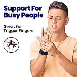 Trigger Finger Splint Finger Brace | Middle Finger Splint | Splint For Fractures, Broken Ring Finger, Arthritis, Tendonitis | Mallet Finger Splint Straightener Immobilizer | (RIGHT SMALL-MEDIUM)