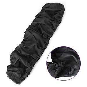 4Pcs Tire Covers for RV Wheel, Oxford Fabric for Child Kid Baby Stroller Jogger Wheels Covers Classic Accessories Black Dust Tire Cover, 4.7-6.3Inch (S)