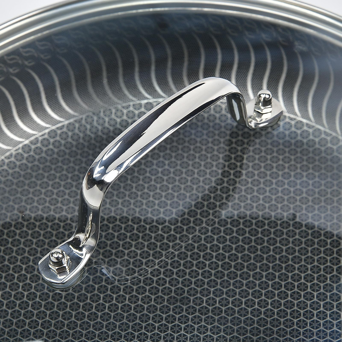 12 IN Glass Lid with Stainless Steel Handle for Frying Pan, Tempered Replacement Cover Compatible for All Cookware for Skillets, Round Cast Iron, Cast Aluminium, Stainless Steel Pans & Pots