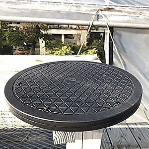 Mighty Mini Bonsai Tree Turntable 12.5" Base Stainless Steel Ball Bearings. Low Cost 200-Pound Capacity 360-Degree Rotation Allows Easy Pruning Or Great Bonsai Tree Displays