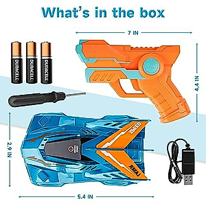 Budvibe Infrared Guided Wall Climbing RC Blue Racing Car Kids Toys,Watch It Drive on The Walls,5-13 Year Old Best Birthday Xmas Gift for Boys for Kid