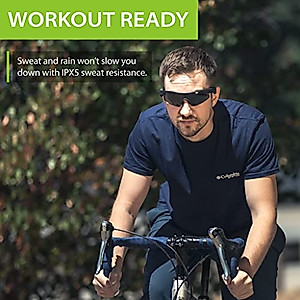 Avantree SG188 Bluetooth Smart Audio Sunglasses for Men, UV400 Protection & Polarized Glasses, Sports & Cycling, Open Ear