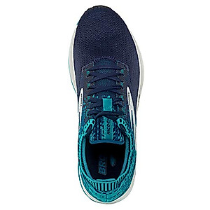 Brooks Womens Ricochet Running Shoe - Navy/Blue/White - B - 5.0
